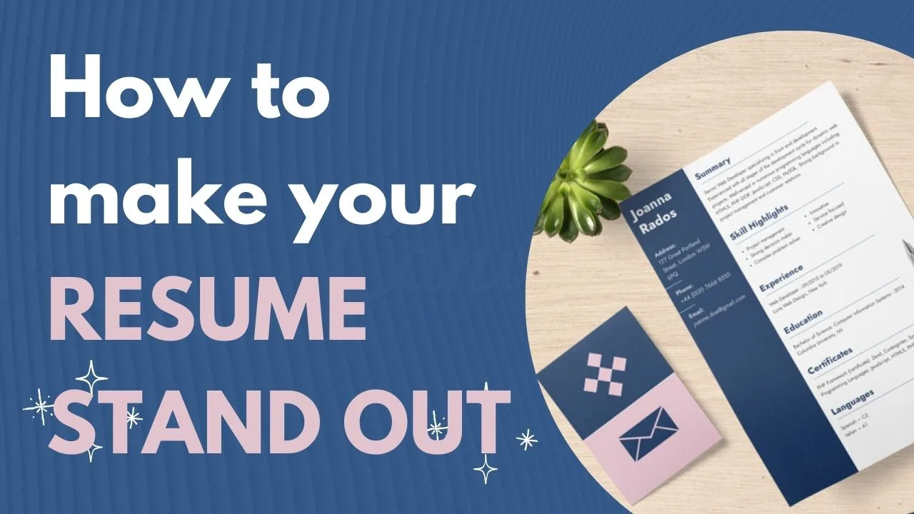 How to make your resume stand out - TARUSOPHY